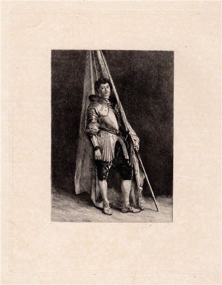 Jean-Louis-Ernest Meissonier | Ernest Meissonier Warrior 1878 etching ...