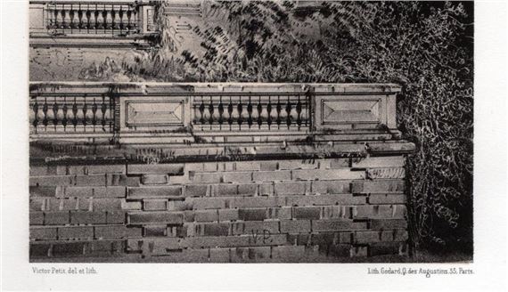 Victor Petit | Original 1800s Victor Petit Lithograph Pavillon De ...