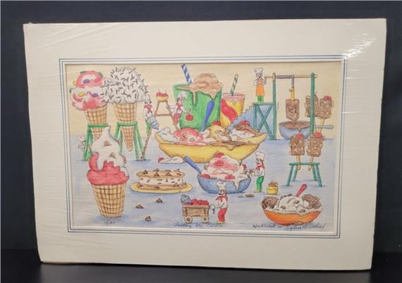 Sylvia G. Orchard | Sylvia G. Orchard Fantasy Ice Cream Signed | MutualArt