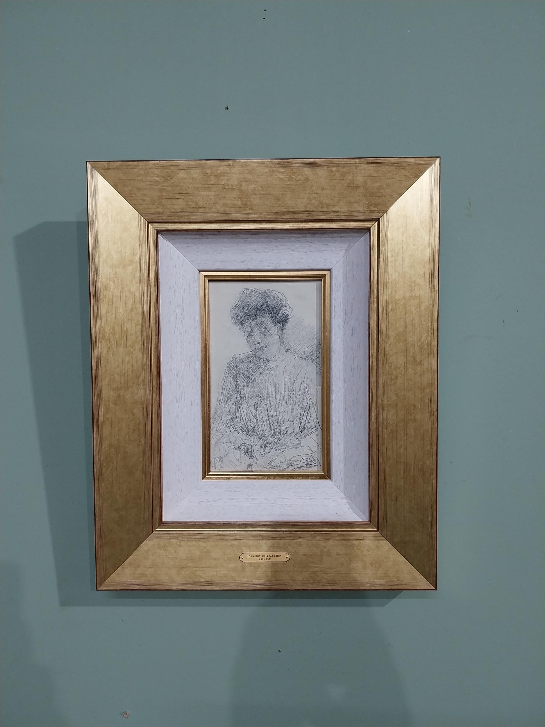 John Butler Yeats | Portrait of a Lady John Butler Yeats Pencil Drawing ...