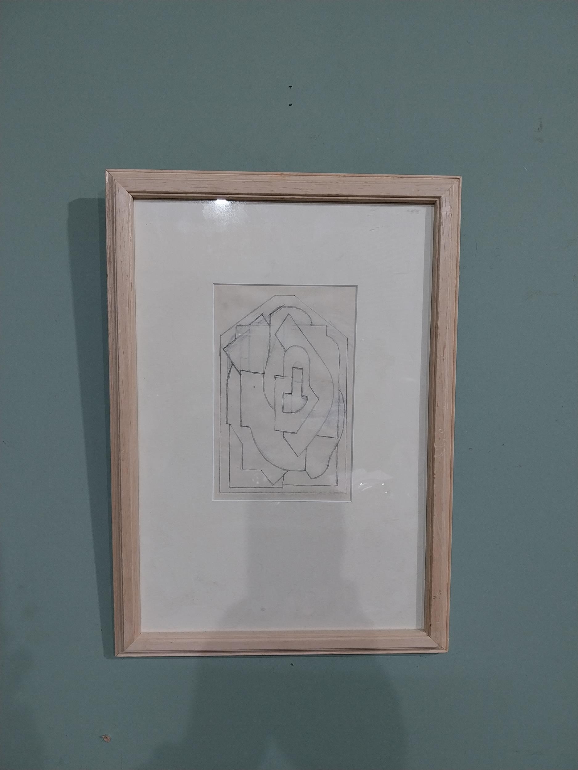 Mainie Jellett | Cubist Composition Pencil drawing on paper Marnie ...