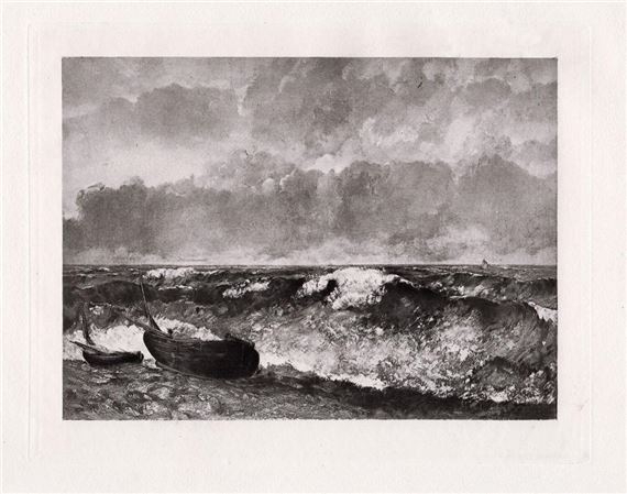 Gustave Courbet | Jean Courbet The Wave 1885 print | MutualArt