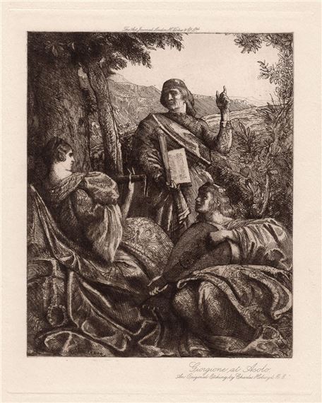 Charles Holroyd | Sir Charles Holroyd Giorgione at Asolo 1902 etching ...