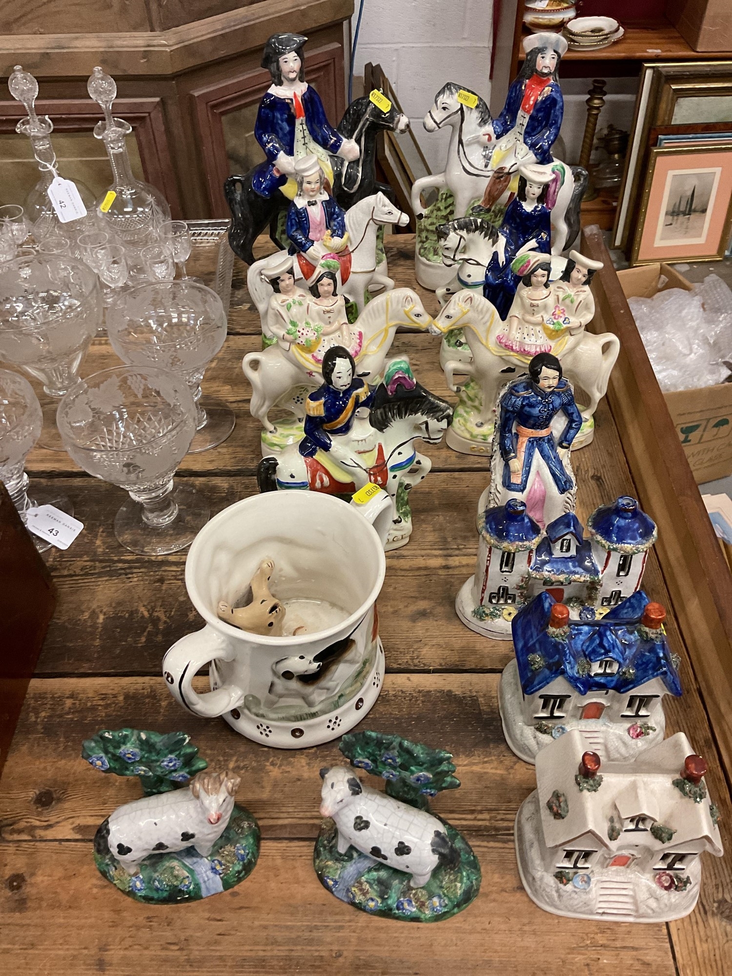 Prince Albert | Group of Staffordshire style pottery figures to include ...