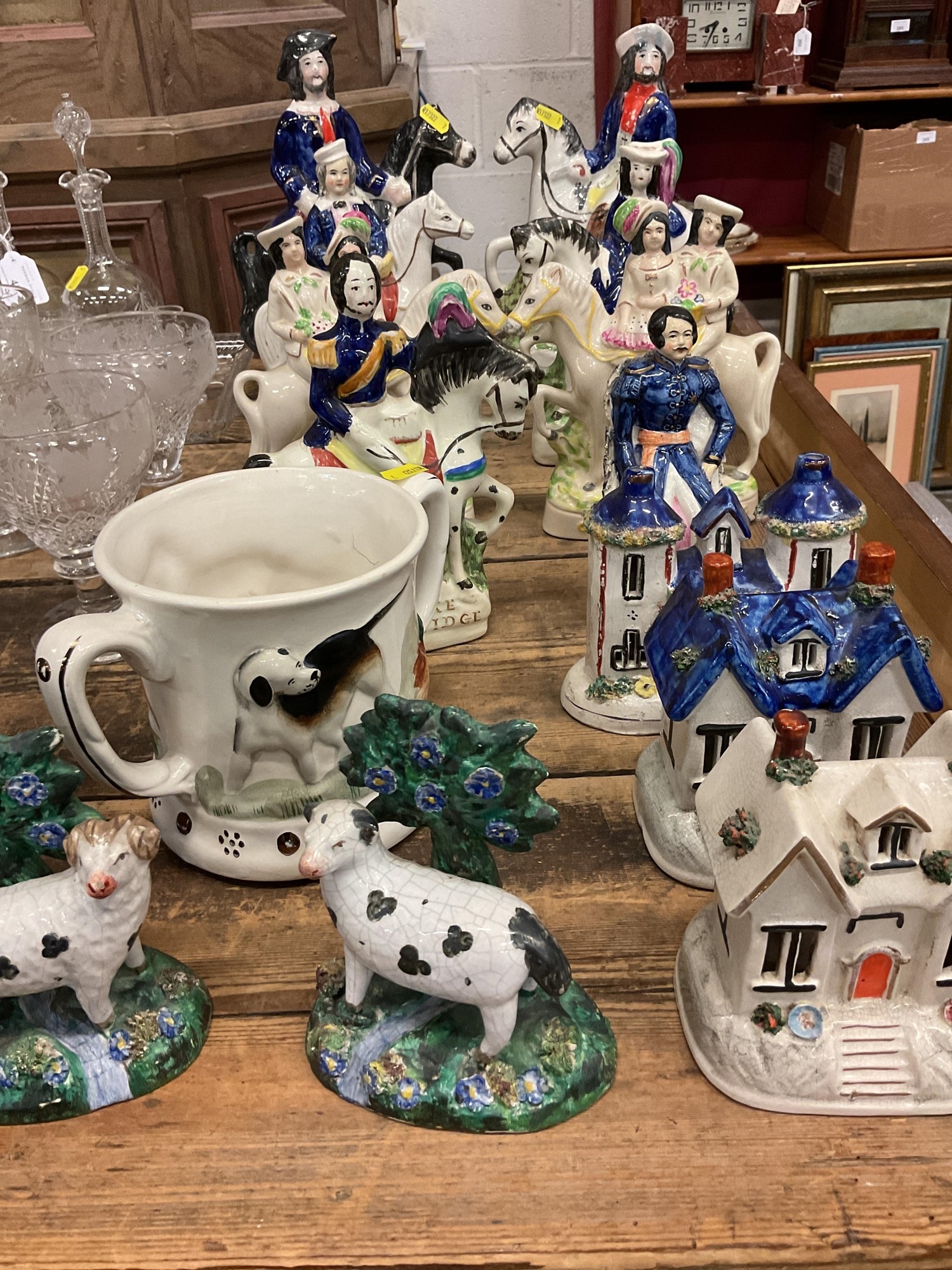 Prince Albert | Group of Staffordshire style pottery figures to include ...