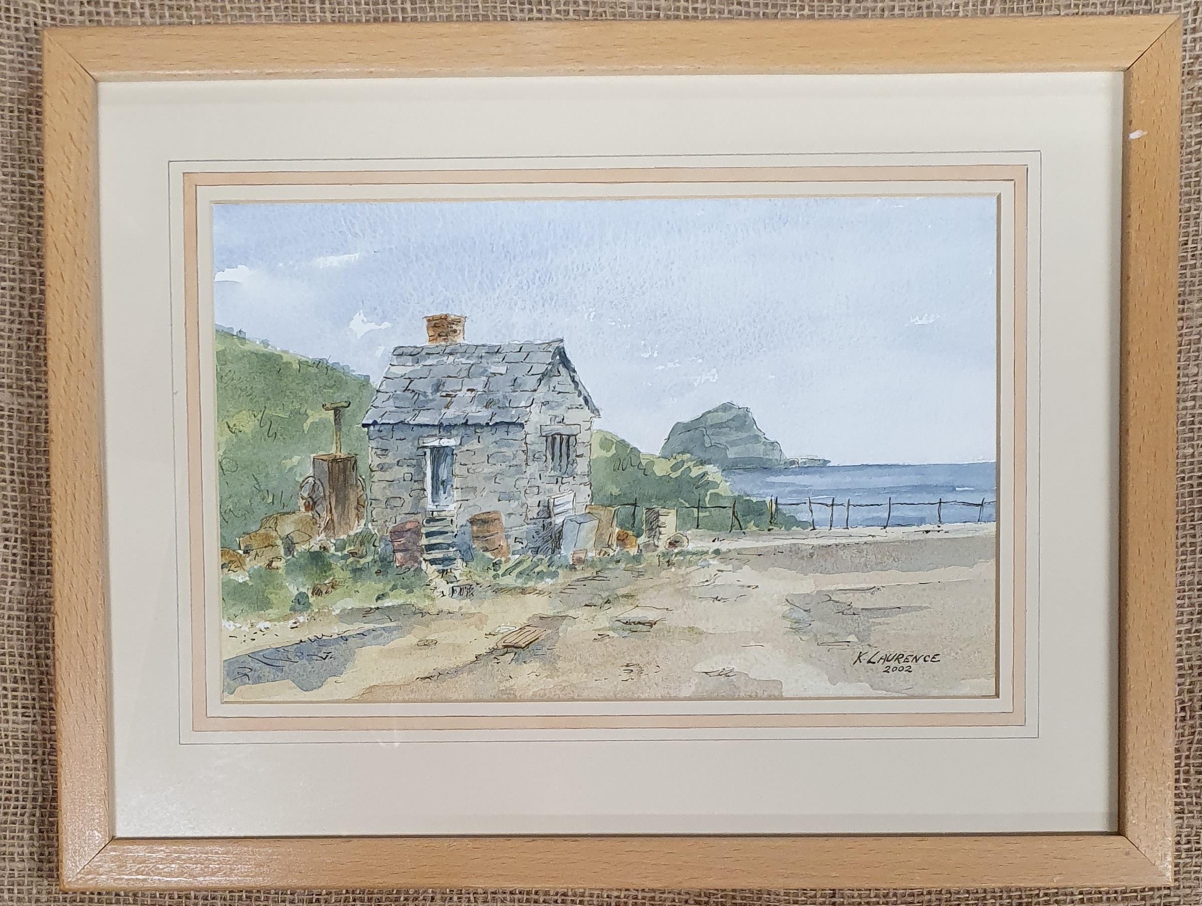 Laurence Koe | Stone cottage beside the sea. | MutualArt