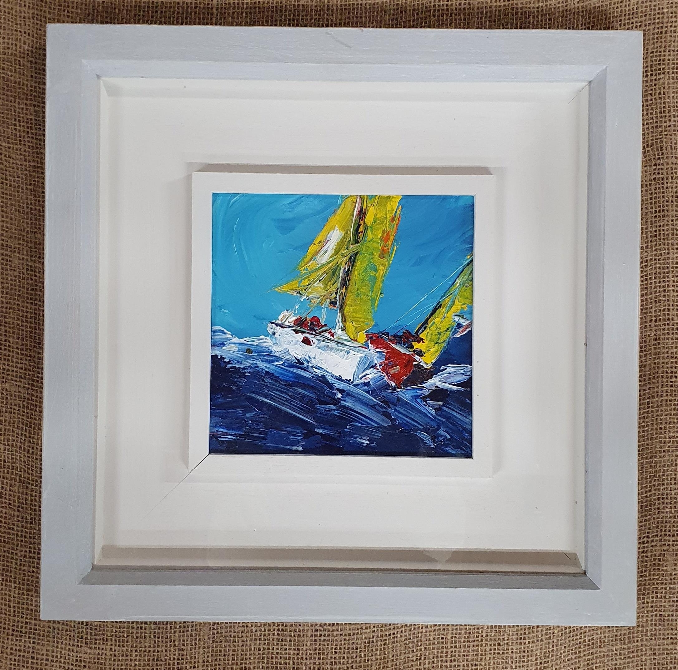 Declan Marry | Declan Marry . An Oil on Canvas of ships in full sail ...