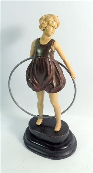 Johann Philipp Ferdinand Preiss | Figure of a girl with a hoop (1920s ...