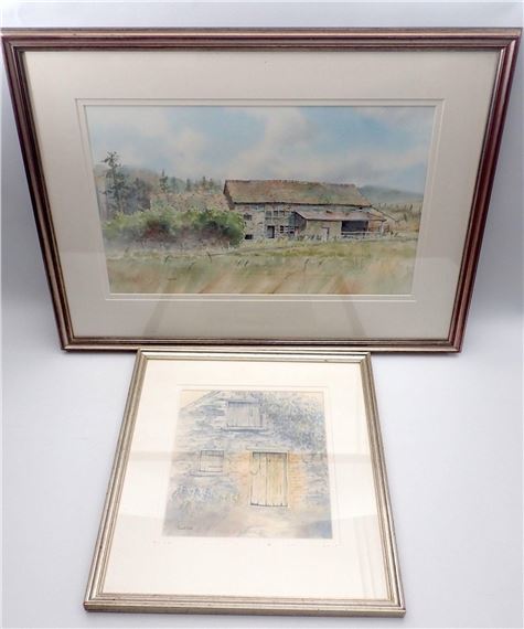 David Rust | Old barn; Barn door | MutualArt