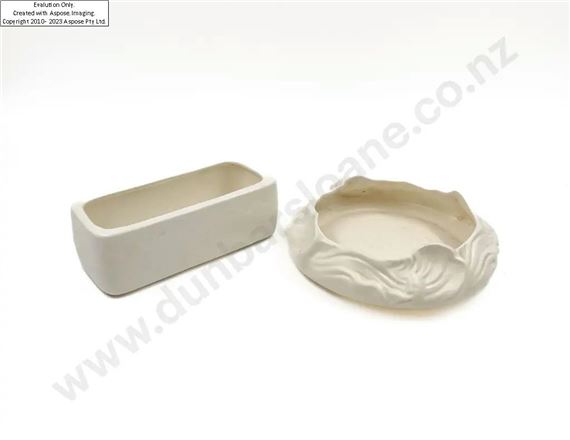 Crown Lynn | Two Crown Lynn Flower Troughs | MutualArt