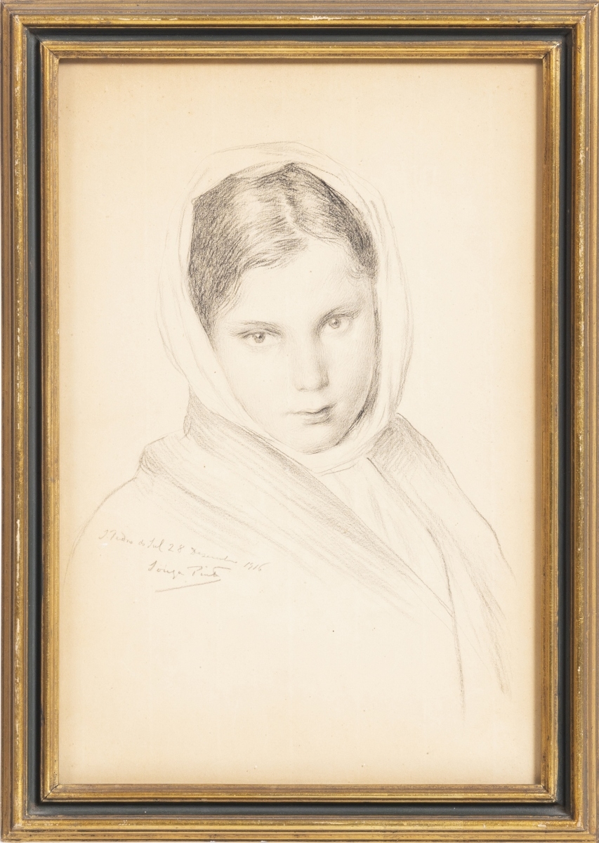 José Julio Souza Pinto | Retrato de Menina (28) | MutualArt