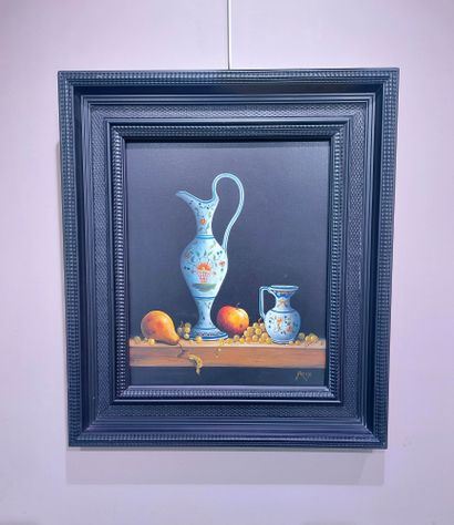 Pierre Le Preux | Pierre PREUX Still life Dutch frame 38 x 41 cm ...