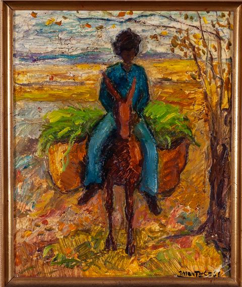 Jesús Montes Iribarren | Campesino en burro | MutualArt