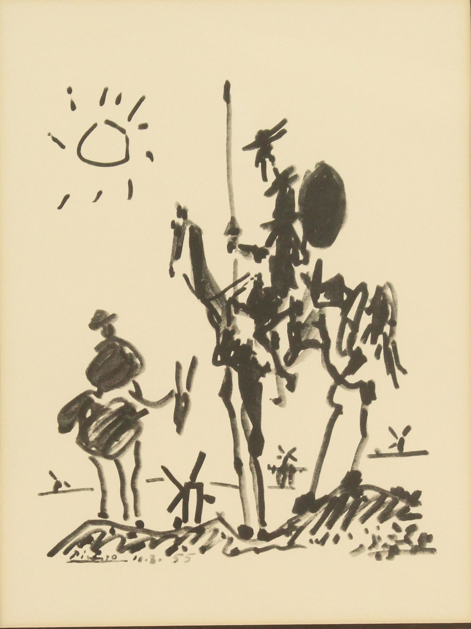 Pablo Picasso | Pablo Picasso (1881-1973) Spanish, Don Quixote 1955 ...