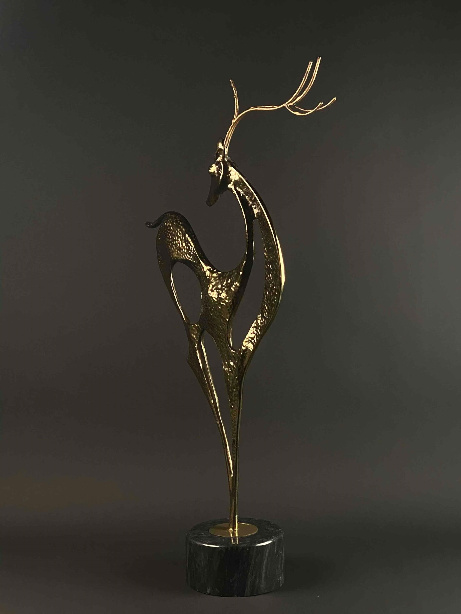 Curtis Jeré | Curtis Jere Mid Century Modern Deer Sculpture (USA, 1910 ...