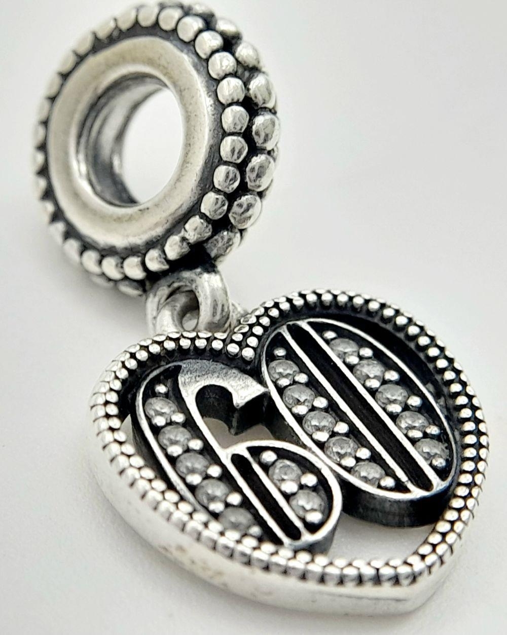 Sterling | A PANDORA STONE SET STERLING SILVER 60 CHARM | MutualArt