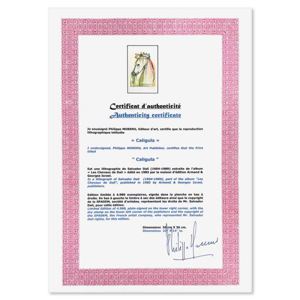 Salvador Dalí | Caligula Framed Limited Edition Lithograph (1983 ...