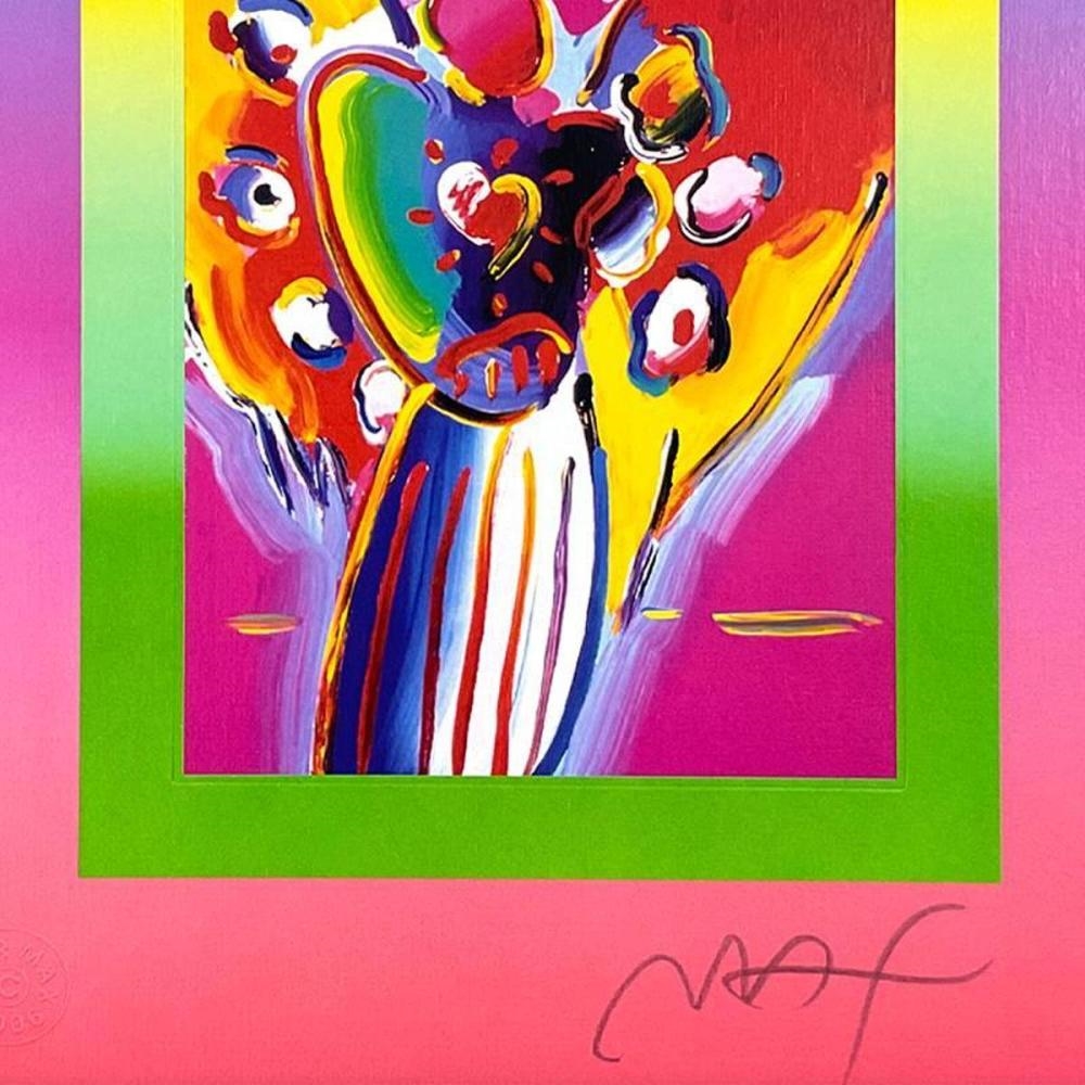 Peter Max | Angel with Heart on Blends Framed Limited Edition ...