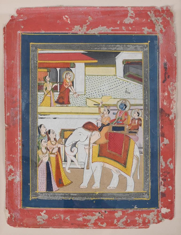 Indian School, 19th Century | INDIAN SCHOOL, 19TH CENTURY, DIGNITARIES ON AN ELEPHANT (19th ...