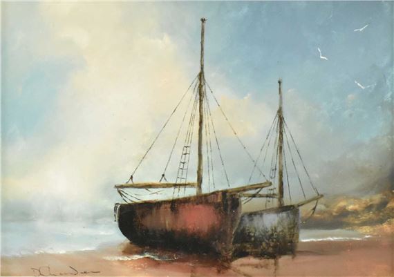 David Chambers | MARITIME OIL ON BOARD | MutualArt