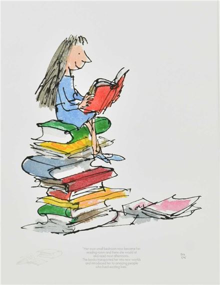 Quentin Blake | MATILDA - ORIGINAL COLLECTOR'S LIMITED EDITION | MutualArt