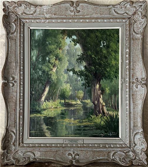 Lucien Chenu | Le marais poitevin Huile sur isorel | MutualArt