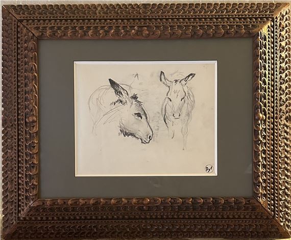 Marcel Dyf | Les ânes avec cachet de la signature en bas à droite ...