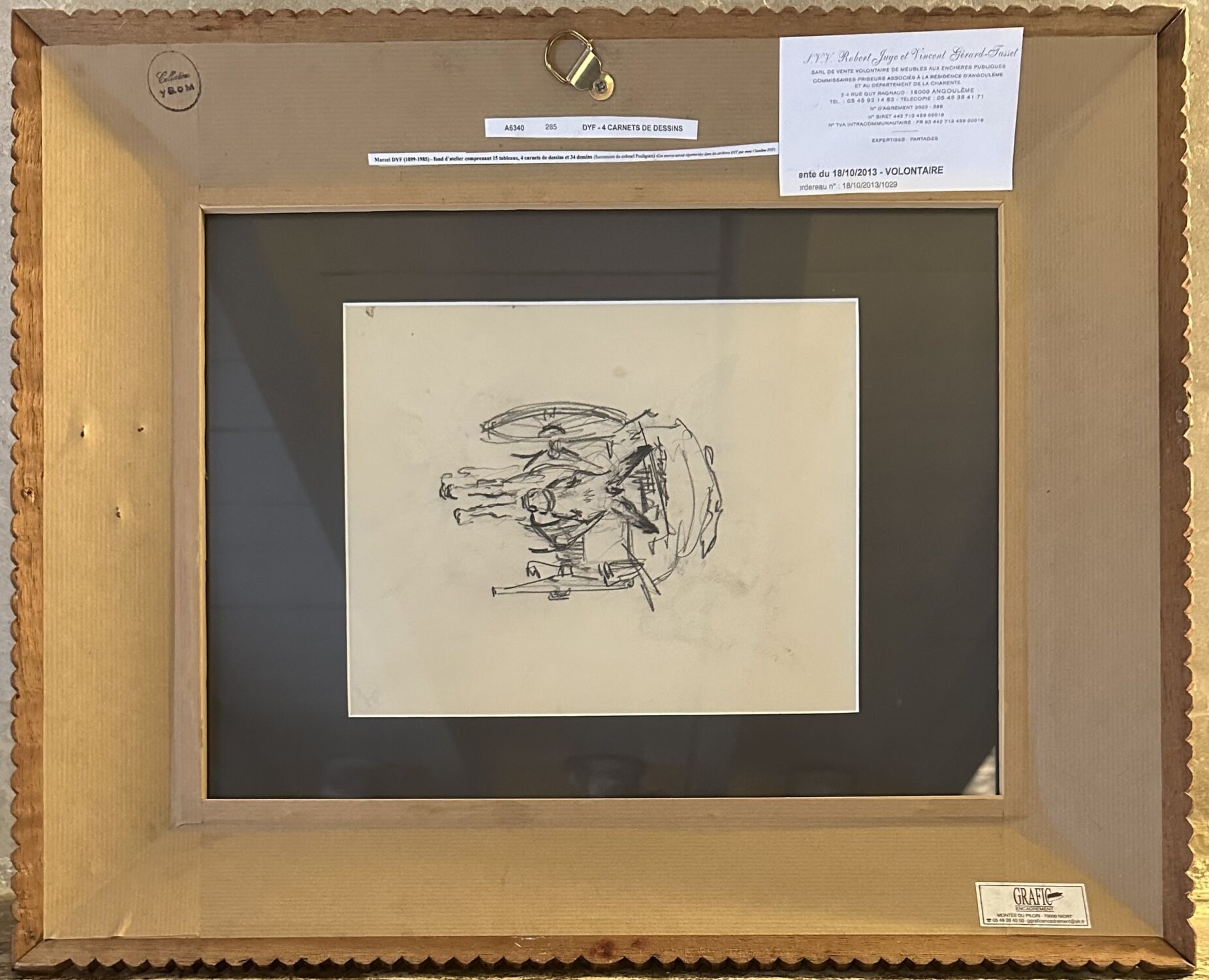 Marcel Dyf | Les ânes avec cachet de la signature en bas à droite ...