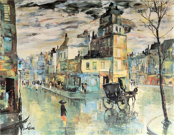 M. Salva | RAINY DAY IN PARIS (Circa 1965) | MutualArt