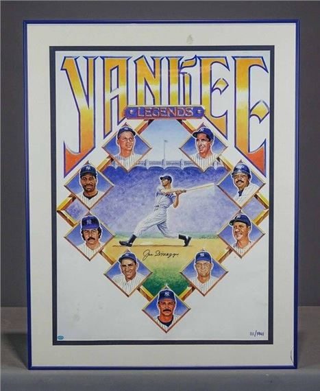 Joe Dimaggio | Joe Dimaggio Baseball autographed Yankee Legends print ...