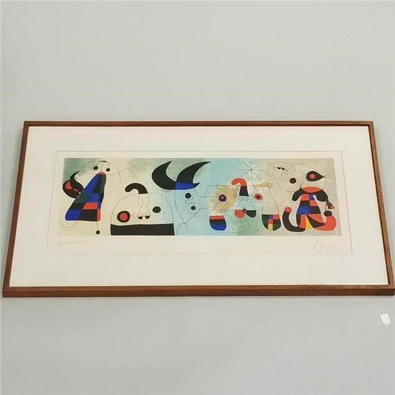Joan Miró | Joan Miro pencil signed & dated 1951 color (1951) | MutualArt