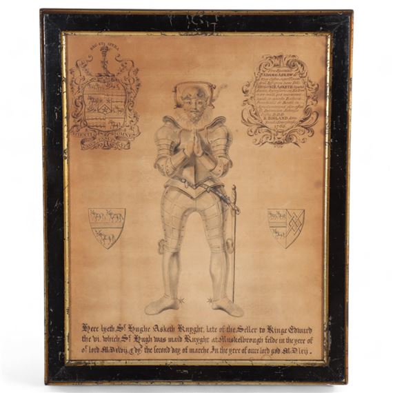 Ralph Bigland | An original 18th century ink and watercolour design for ...