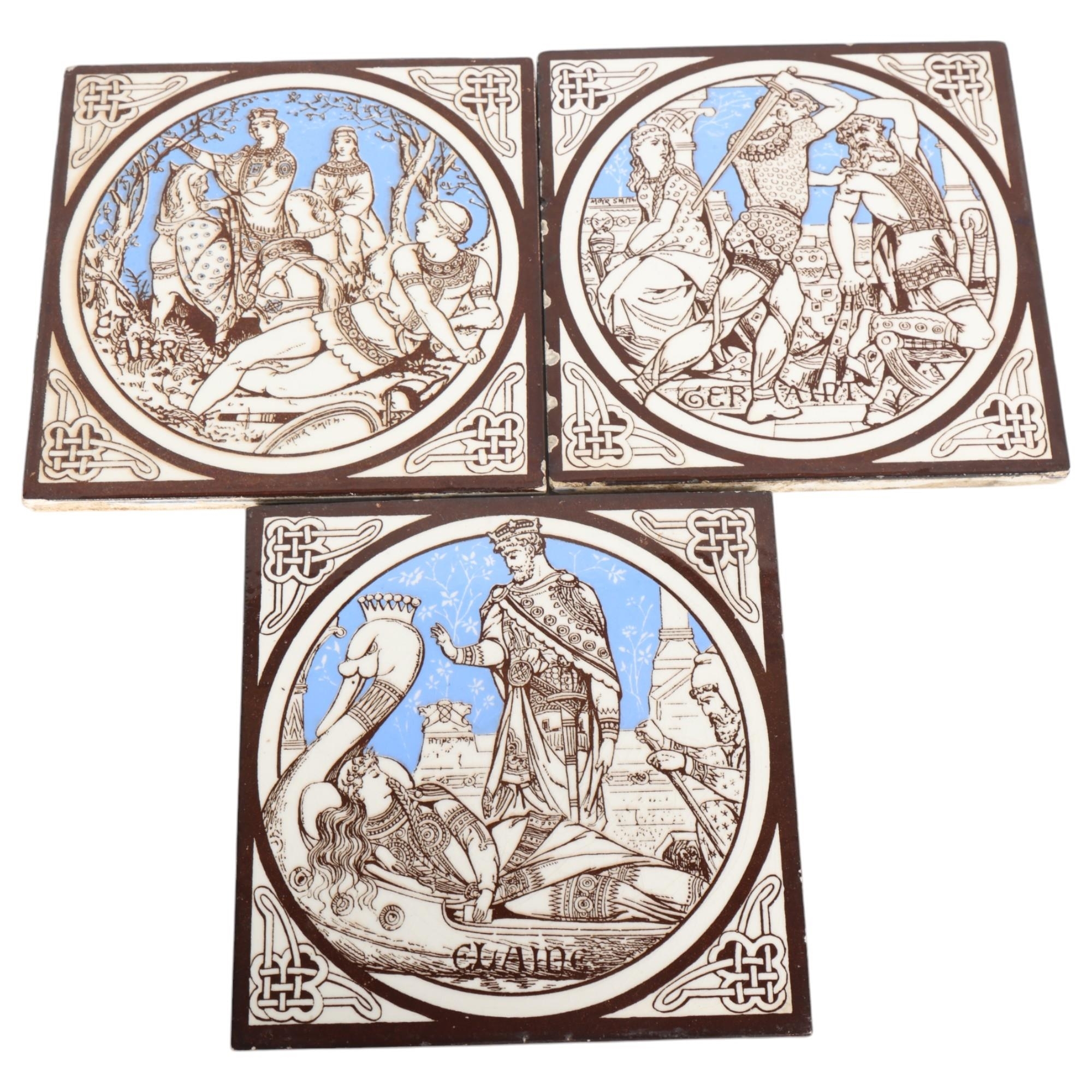 John Moyr Smith | 3 Minton tiles | MutualArt