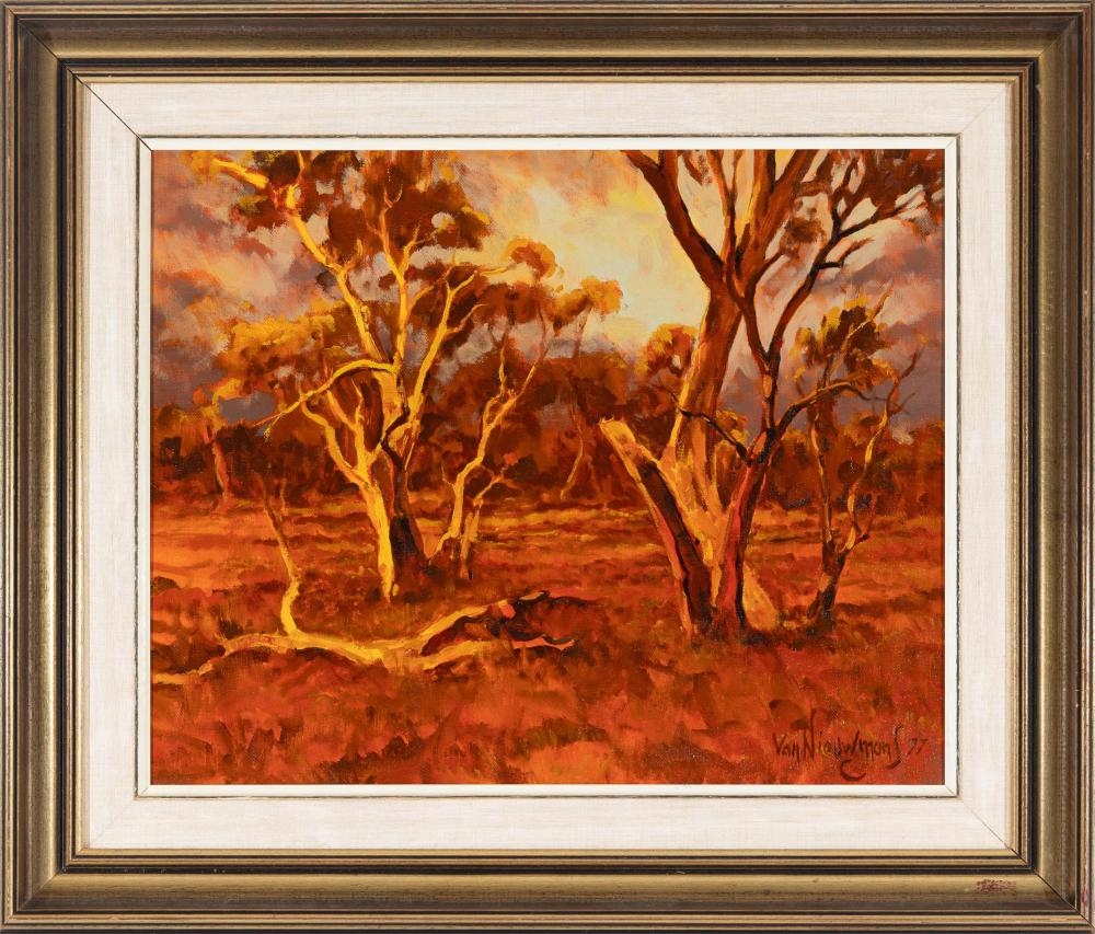 Carl Van Nieuwmans | Red Earth, Outback Sunset (1977) | MutualArt