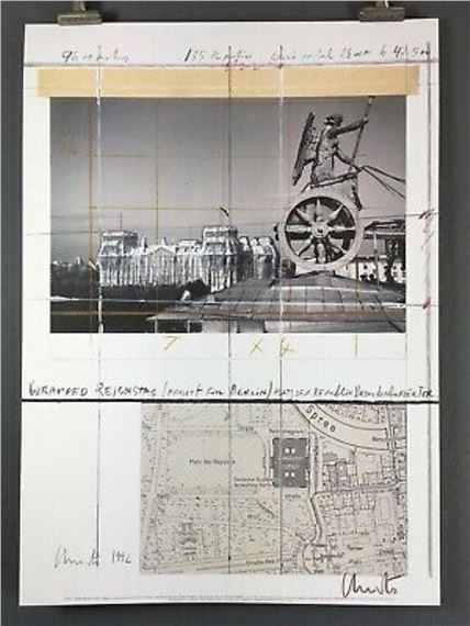 Christo | Christo - Wrapped Reichstag Project for Berlin V (1992 ...