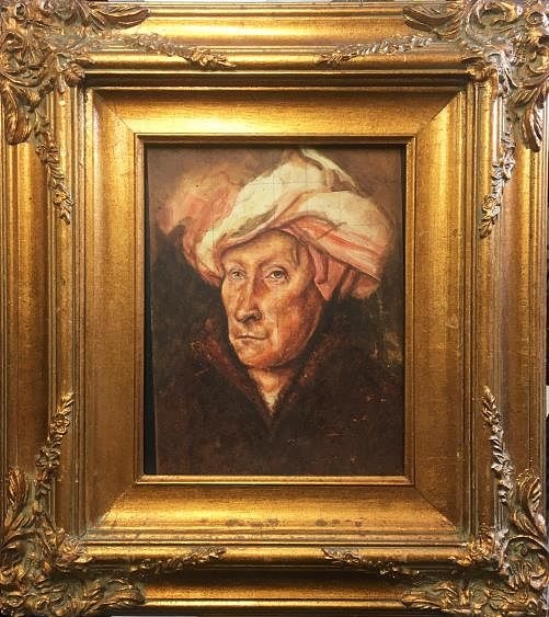 Jan Van Eyck | In the Style of Jan Van Eyck - Man with a Red Turban ...