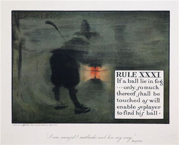 Chas Crombie | The Rules of Golf XII (Circa 1905) | MutualArt
