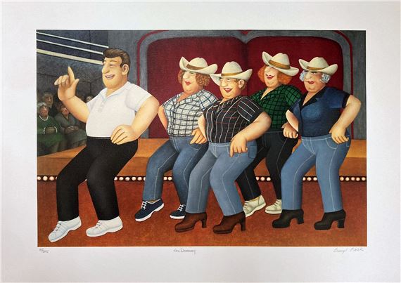 Beryl Cook | Beryl Cook - Line Dancing (2000) | MutualArt