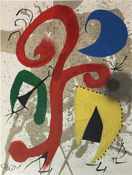 Joan Miró | Joan Miro - Frontispiece for Hommage a Teriade (1973 ...
