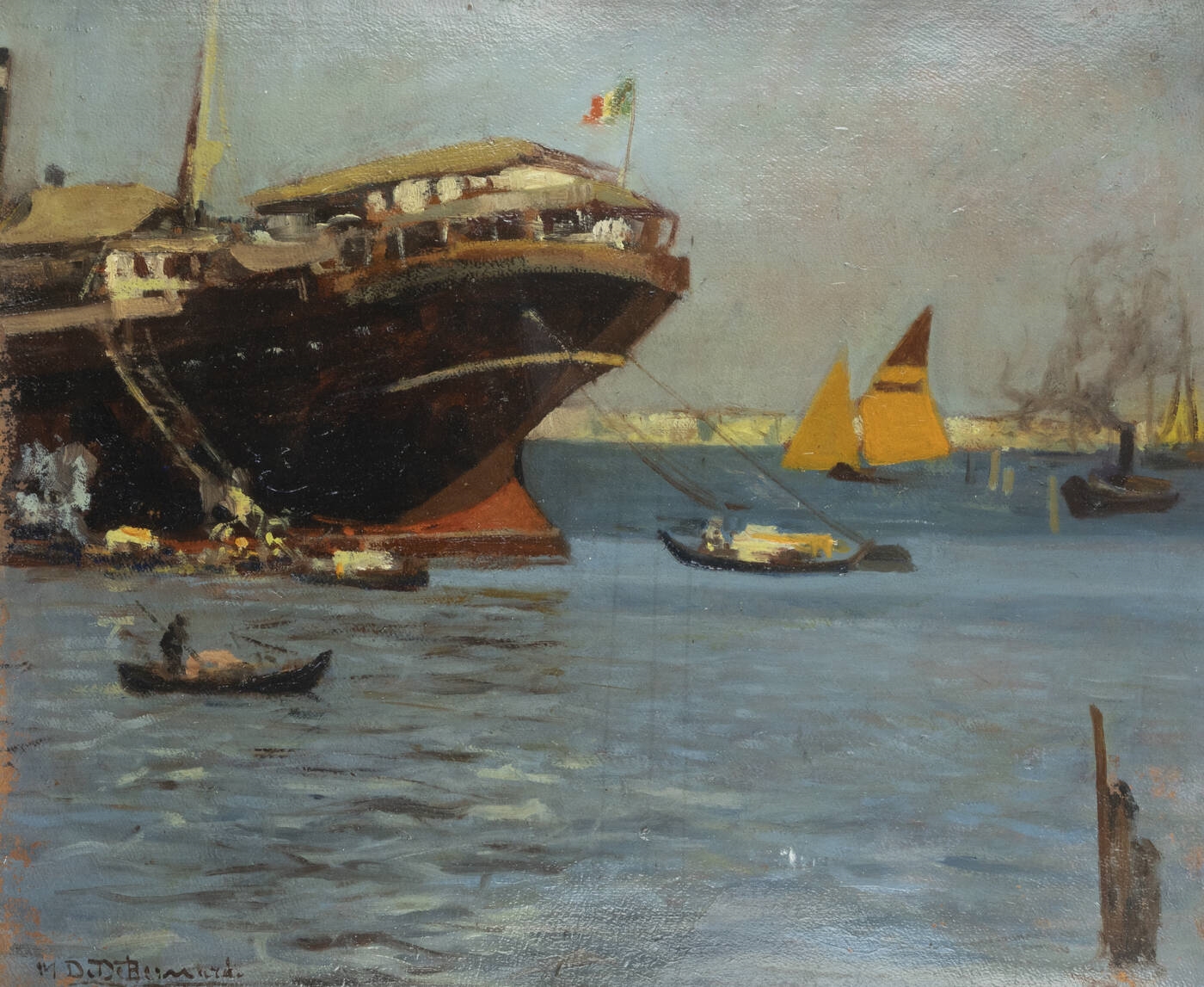 Domenico de Bernardi | Nella laguna-Venezia (1920) | MutualArt