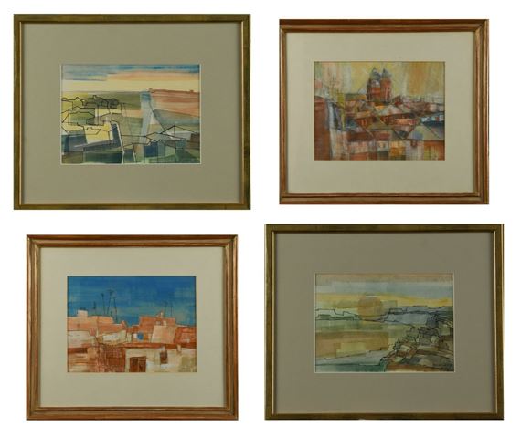 Beverley Peter Meyers | A group of four works depicting cityscapes and ...