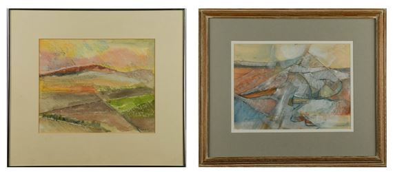Beverley Peter Meyers | Two watercolour works of landscapes | MutualArt