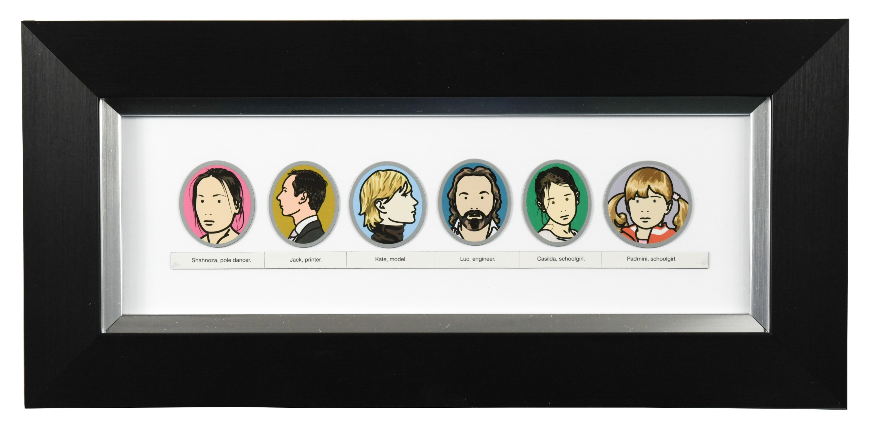 Julian Opie | Portraits | MutualArt