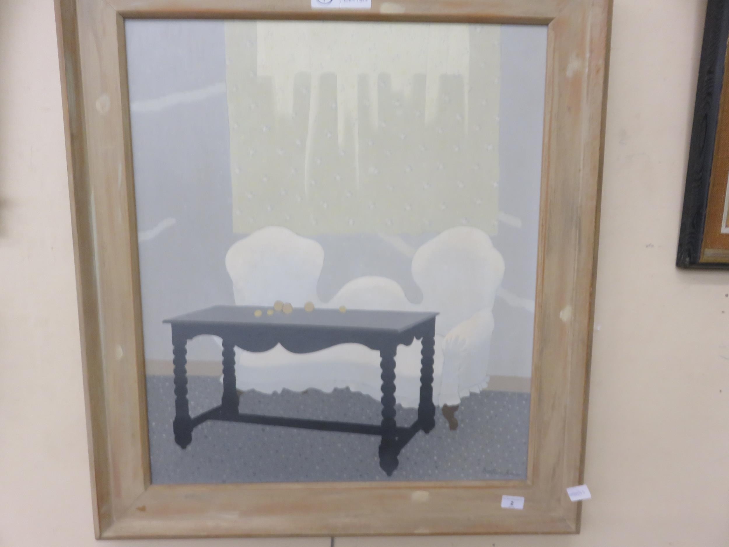 Barbara Balmer | Oil on Board Monks Table | MutualArt