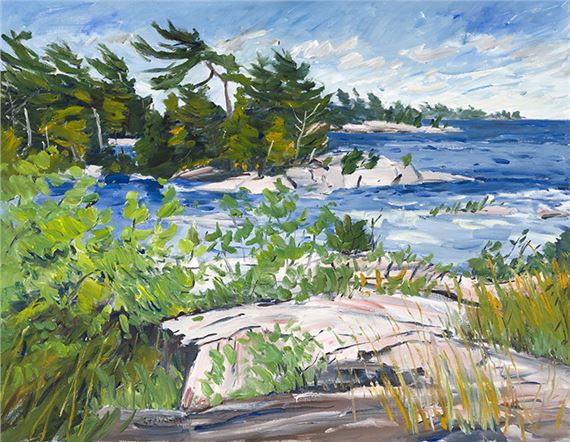 Bruce Steinhoff | Georgian Bay from Strauss Island (1990) | MutualArt