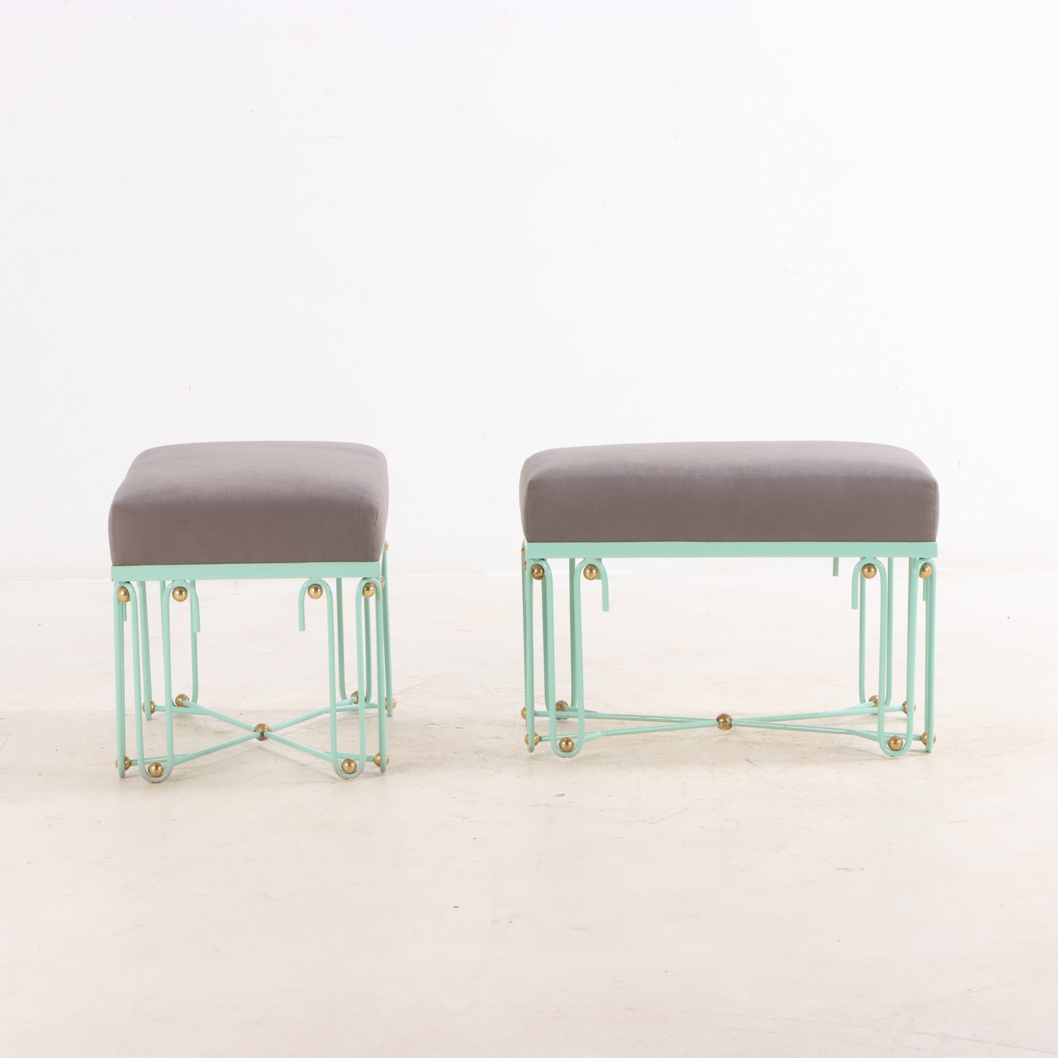 Jean Royère | Pair of upholstered benches | MutualArt