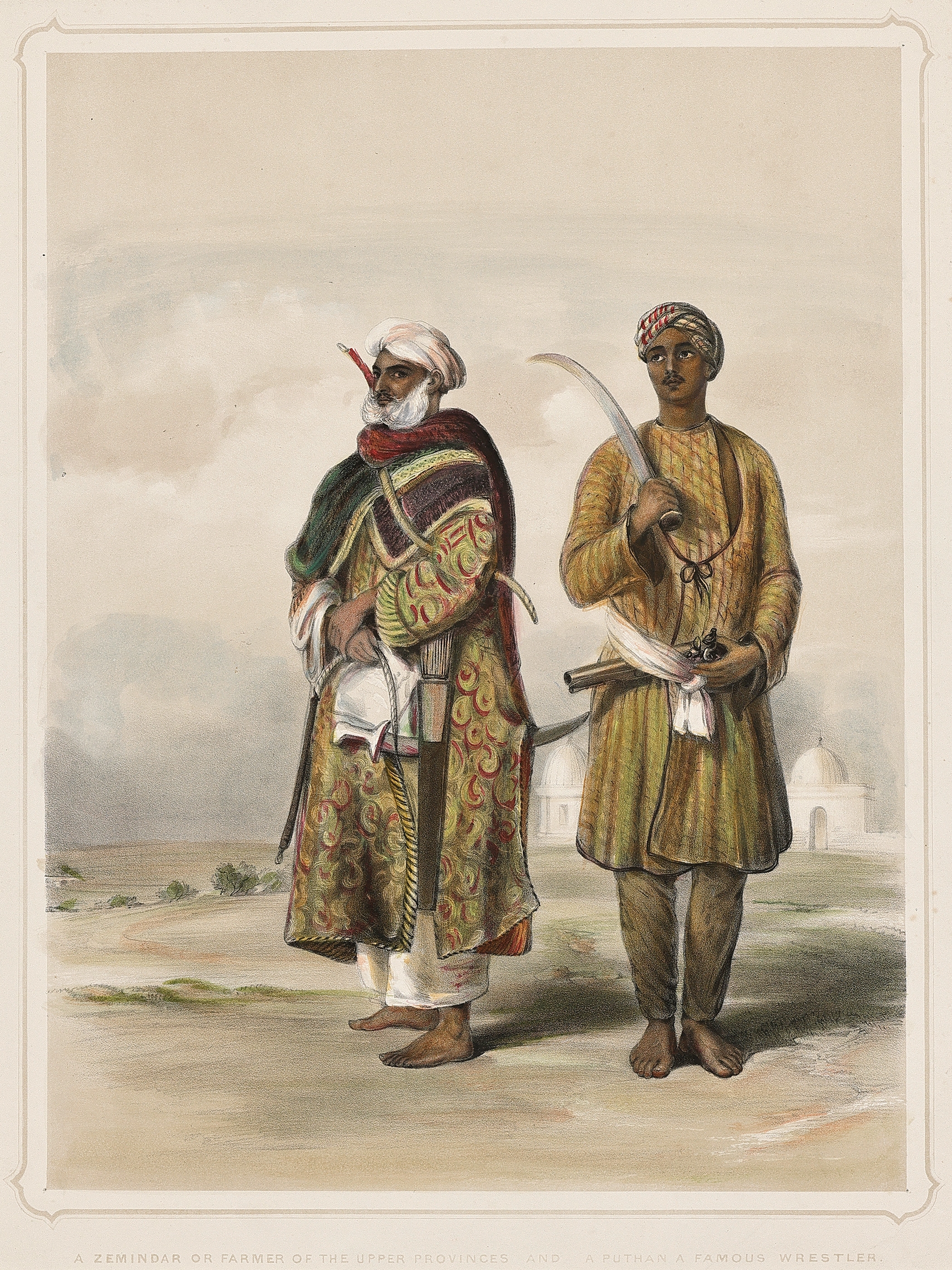 Emily Eden | A Zemindar or farmer of the upper provinces and a Puthan ...