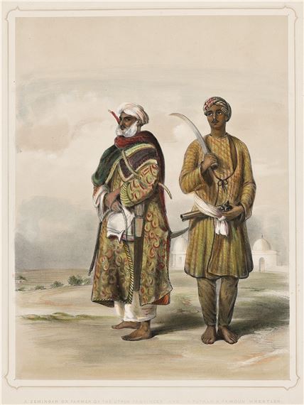 Emily Eden | A Zemindar or farmer of the upper provinces and a Puthan ...