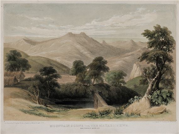 Robert Pouget | Mountain Scene from the Mahablishwa. Southern Koncan ...