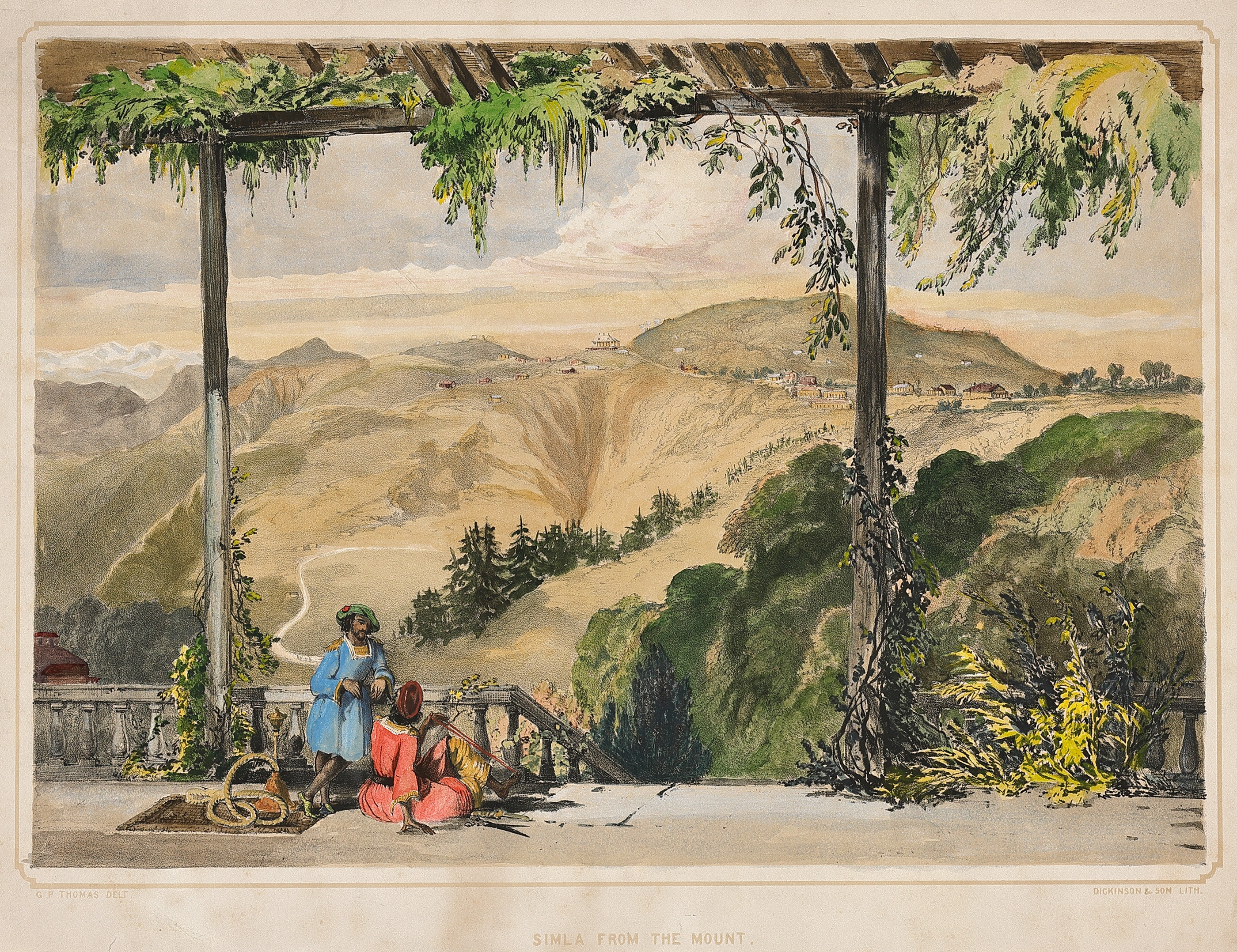 George Powell Thomas | Simla from the Mount (1846) | MutualArt